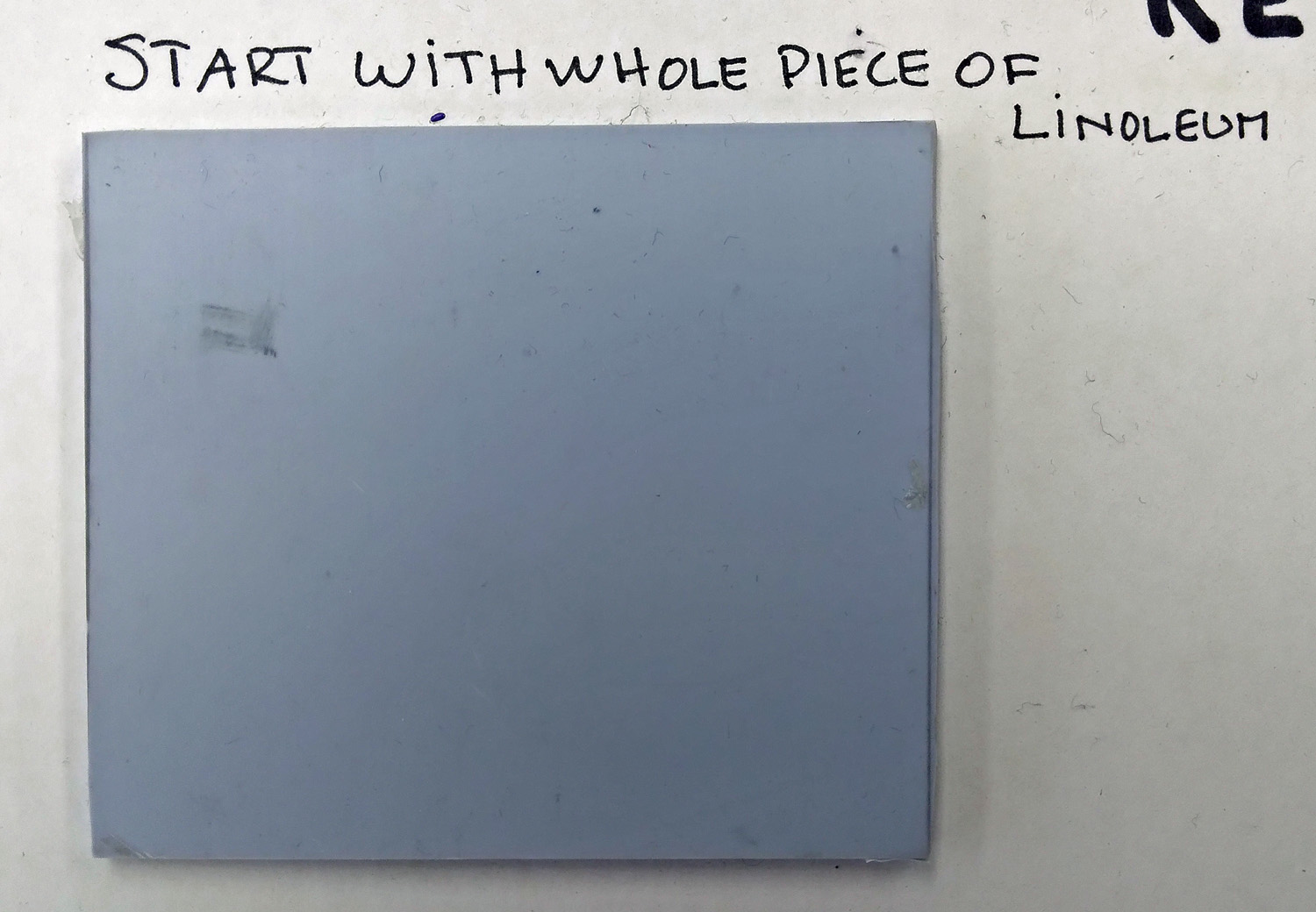 Reduction Linocut Step by Step